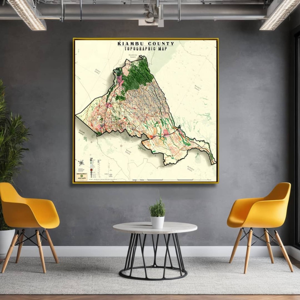 TOPOGRAPHIC MAP – KIAMBU COUNTY - Jani Maps