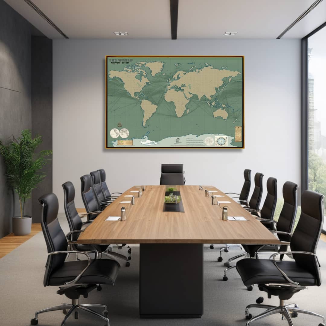 WORLD SHIPPING ROUTES – WORLD - Jani Maps